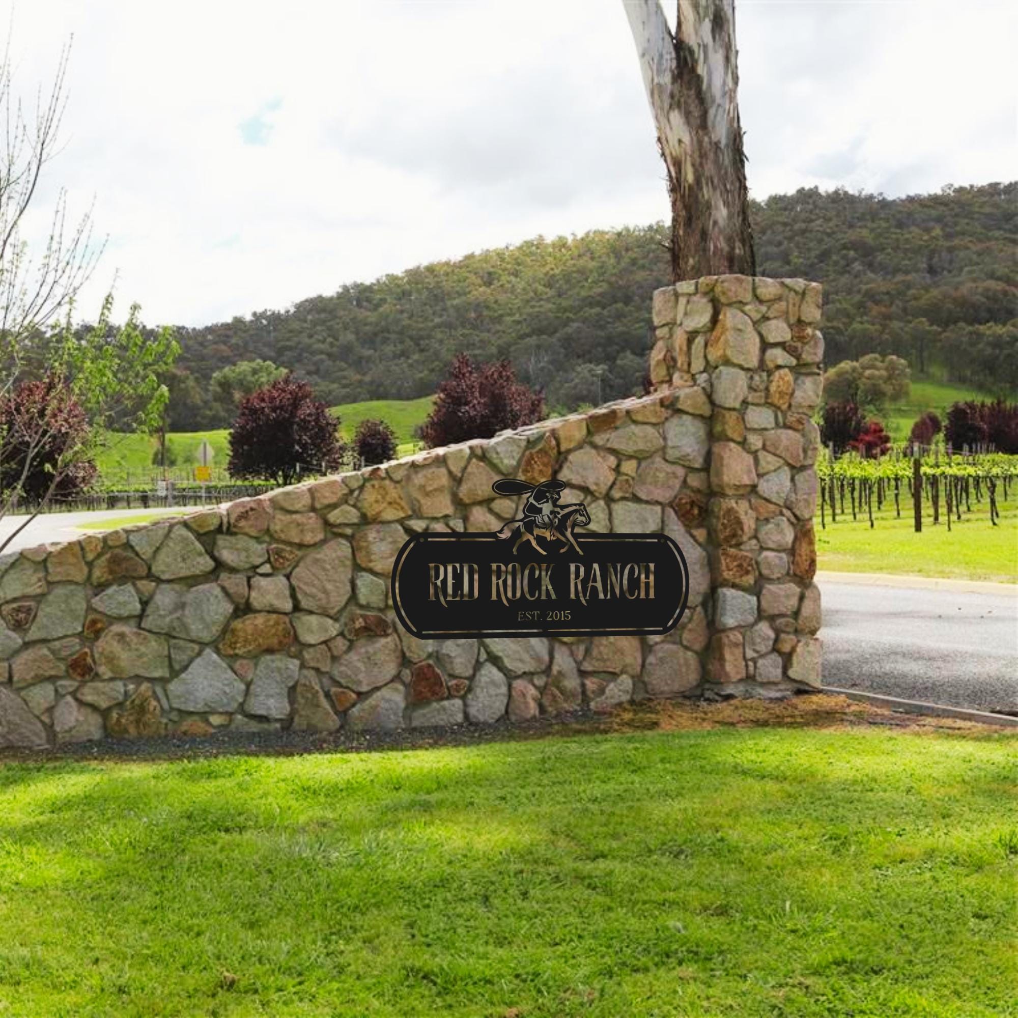 Custom Name Cowboy Gate Sign • Custom Name Farm Sign • Custom Name ...