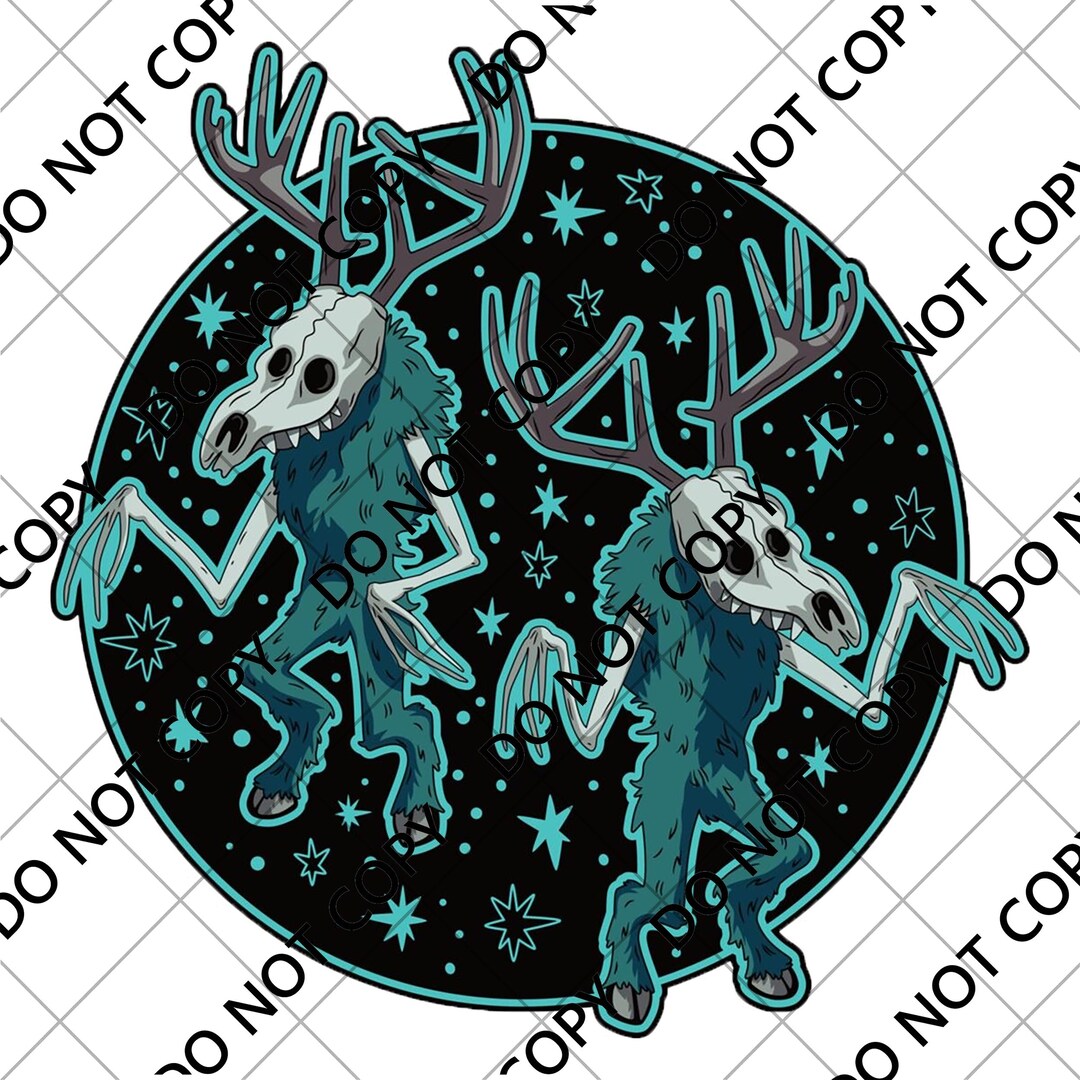 Dancing Wendigo PNG Design – Creepy Cute Cryptid Shirt Clipart, Horror ...