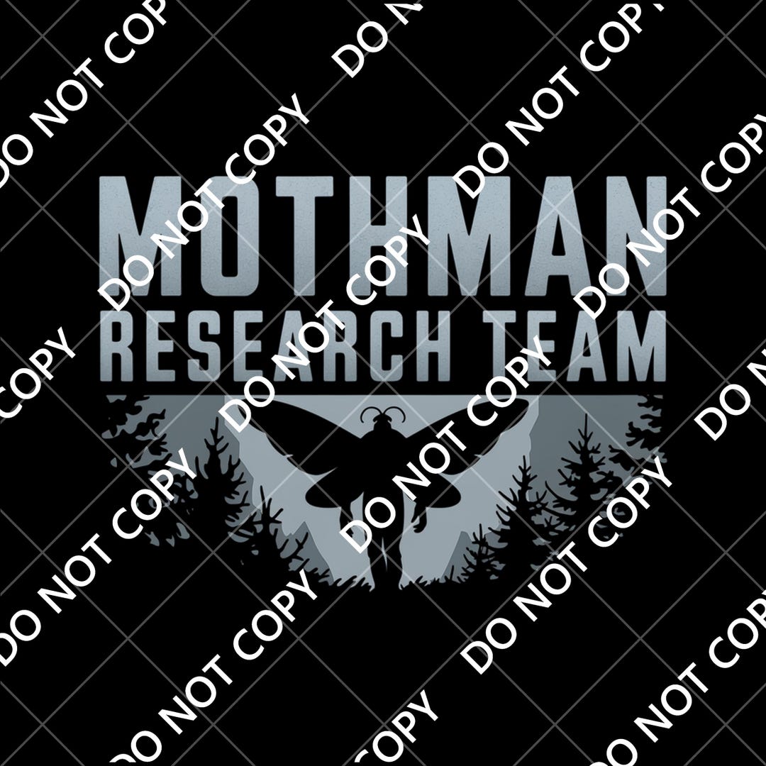 Mothman Research Team PNG – Paranormal Investigator Shirt Design ...