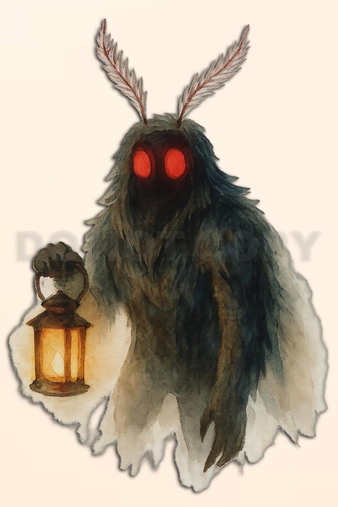 Retro Mothman Logo SVG PNG | Vintage Cryptid Clipart for Cricut ...