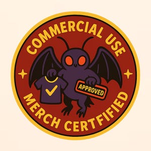 No Flash Mothman Sticker SVG PNG | Cute Cryptid Clipart for Cricut ...