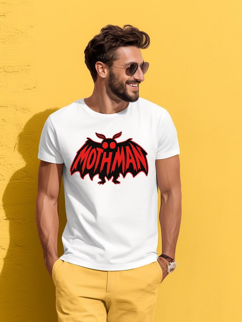 Retro Mothman Logo SVG PNG | Vintage Cryptid Clipart for Cricut ...