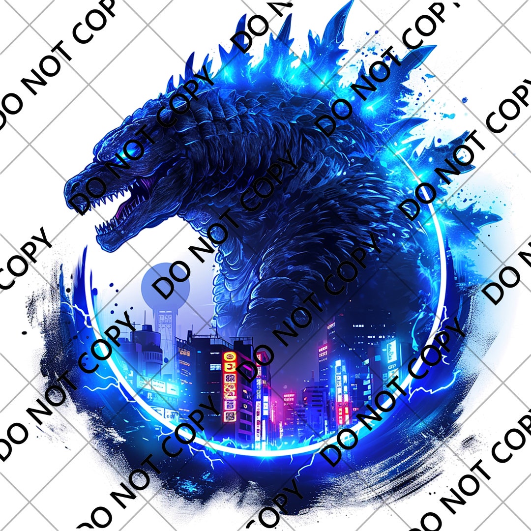 Godzilla Atomic Breath Vector Art Digital Download Godzilla Roaring SVG ...