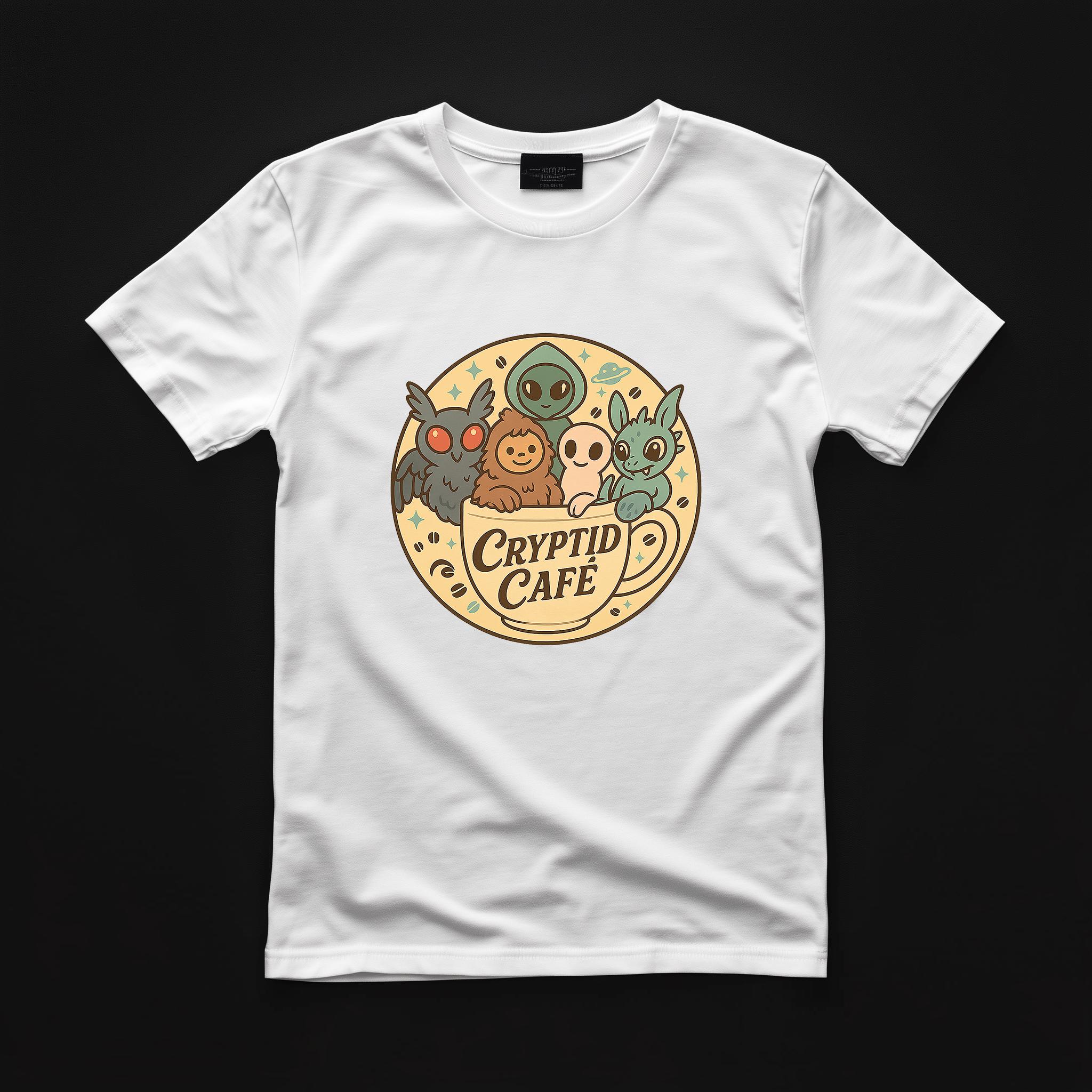 Cryptid Café Cute SVG PNG Bundle | Kawaii Mothman, Cursed Milkshake ...