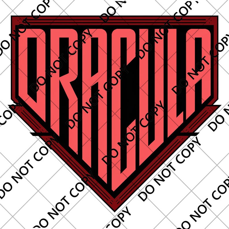 Dracula Retro PNG Design | Bold Vampire Typography Shirt Art | Gothic ...