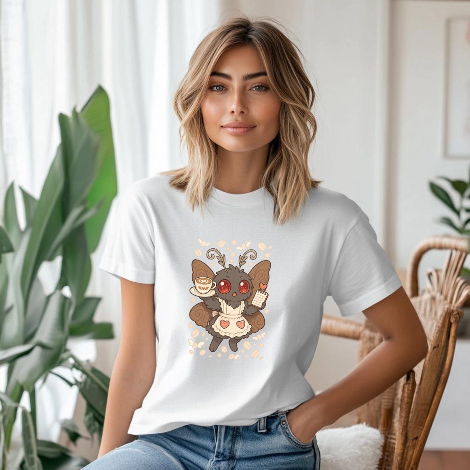 Cryptid Café Cute SVG PNG Bundle | Kawaii Mothman, Cursed Milkshake ...