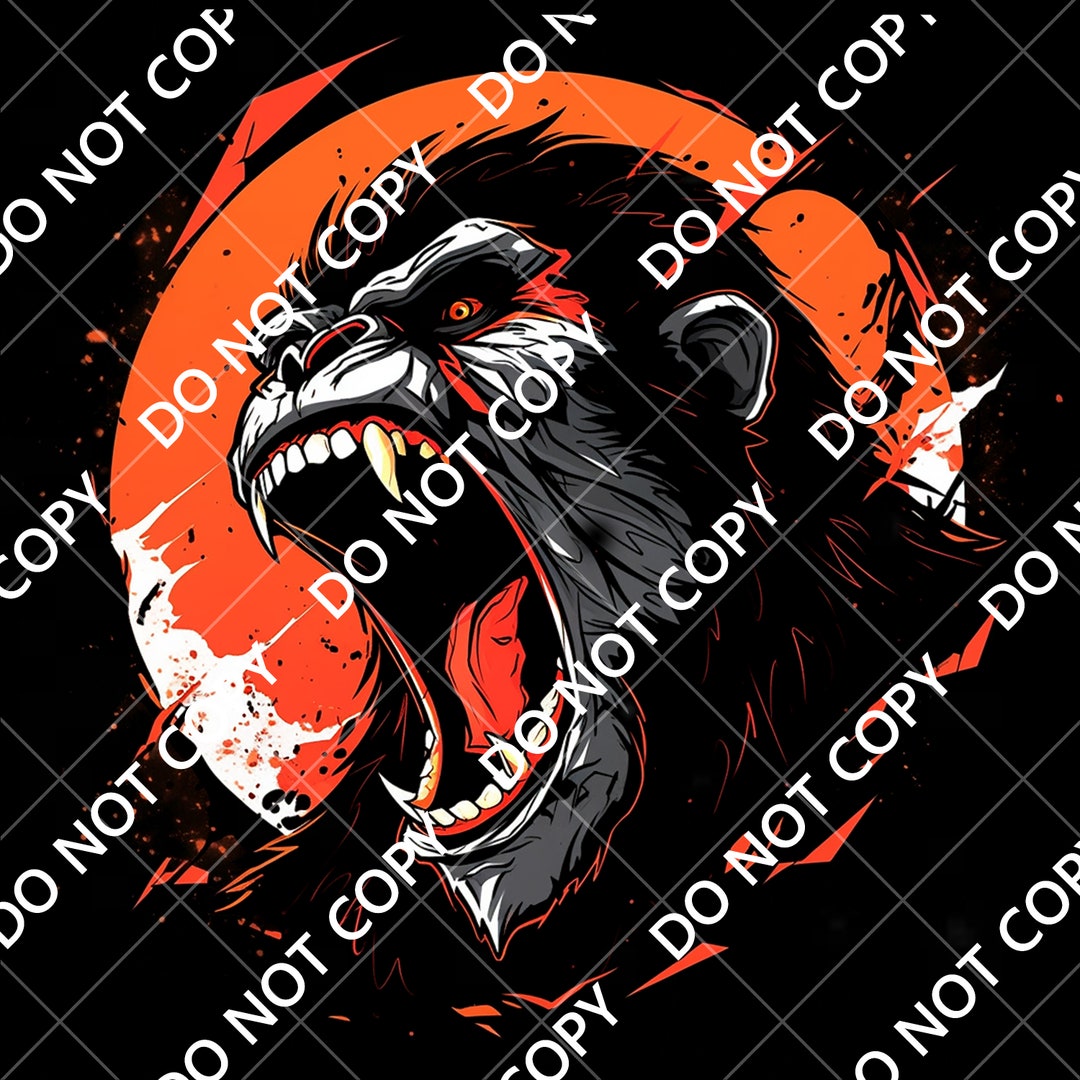 King Kong Digital Artwork Digital Download SVG Printable T-shirt Vector ...