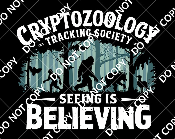 Cryptozoology PNG Design – Paranormal Tracker Shirt Art, Bigfoot ...