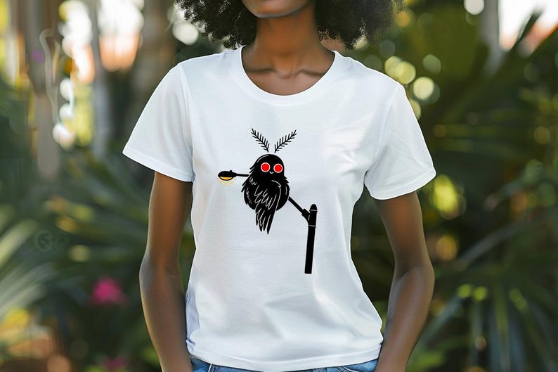 Retro Mothman Logo SVG PNG | Vintage Cryptid Clipart for Cricut ...