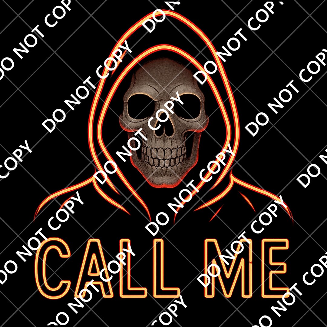 Original Slasher Killer Call Me PNG | Layered Vector Design for DTF ...
