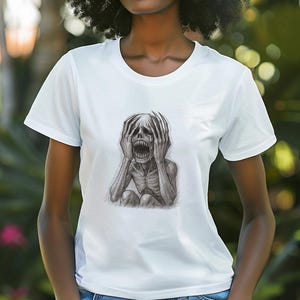 Terrifying Crying Monster PNG | Horror Screaming Entity Drawing | Shy ...