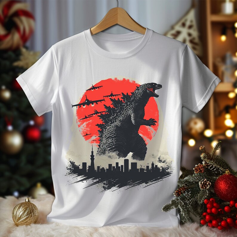 Godzilla Vintage Japanese Vector Art Digital Download Godzilla Roaring ...