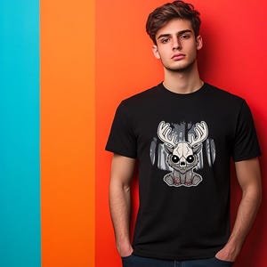 Cute Wendigo PNG & SVG | Kawaii Cryptid Skull Clipart for T-shirts ...