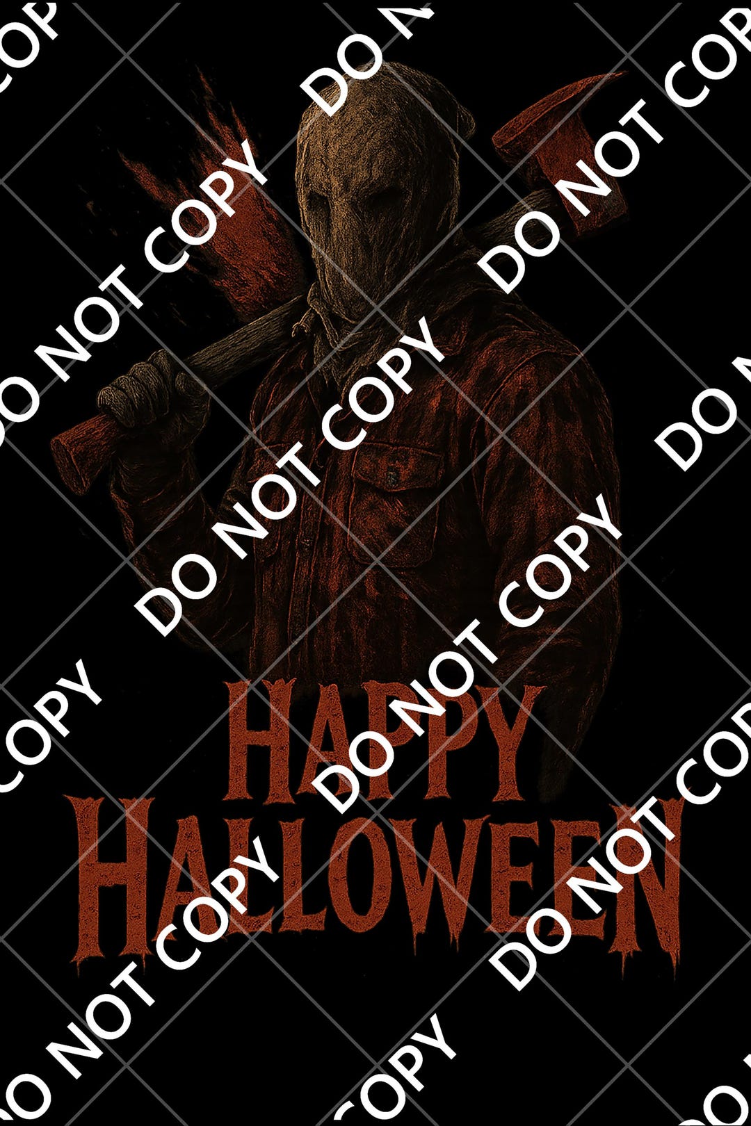 Original Slasher Sackhead Killer PNG | Layered Vector Design for DTF ...