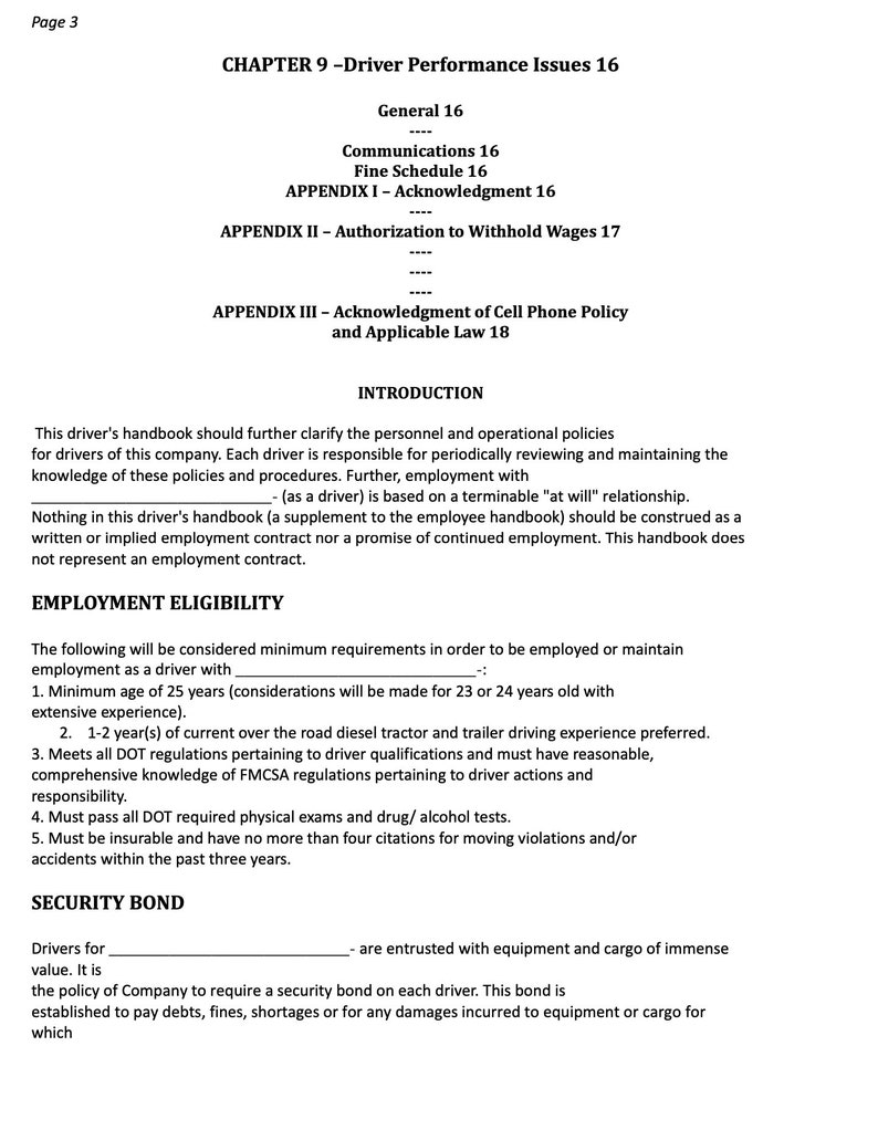 Ultimate Trucking Business Templates and Legal Documents - Etsy