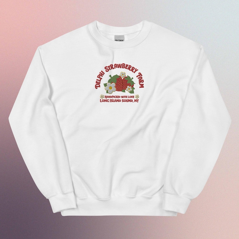 Delphi Strawberry Farm Embroidered Sweatshirt | Percy Jackson and the ...