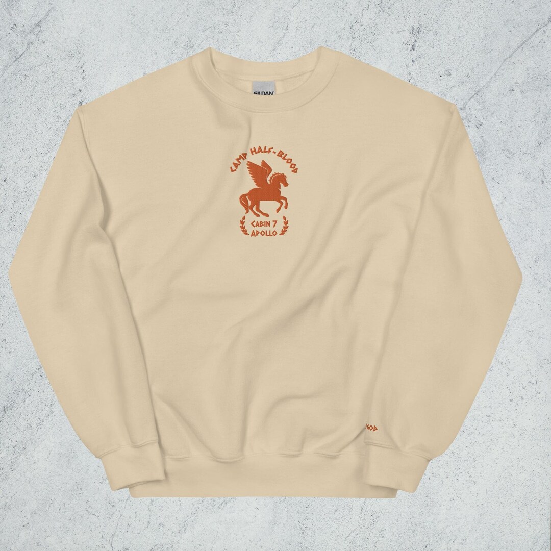 Camp Half-blood Cabin 7 Apollo Embroidered Sweatshirt | Percy Jackson ...