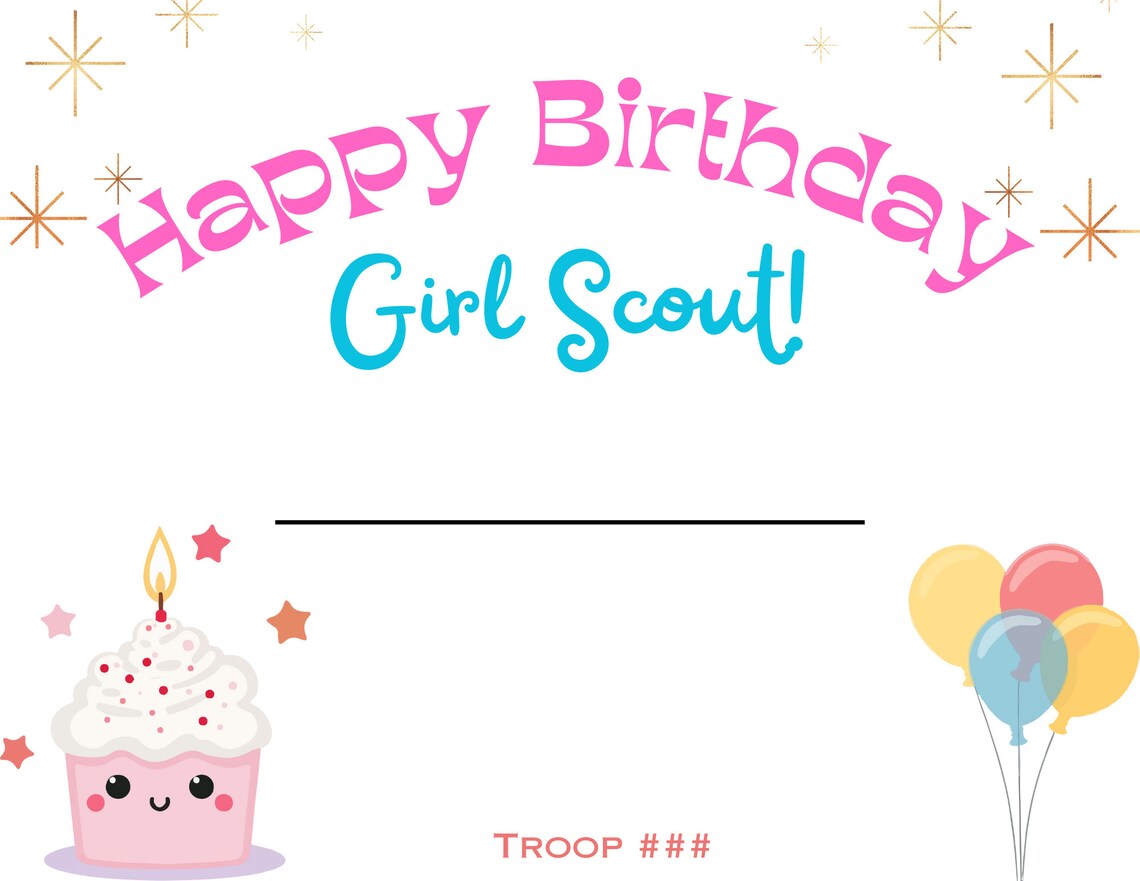 Happy Birthday Girl Scout! - Etsy