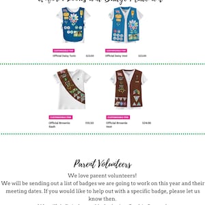 Girl Scout Troop Welcome Letter - Etsy