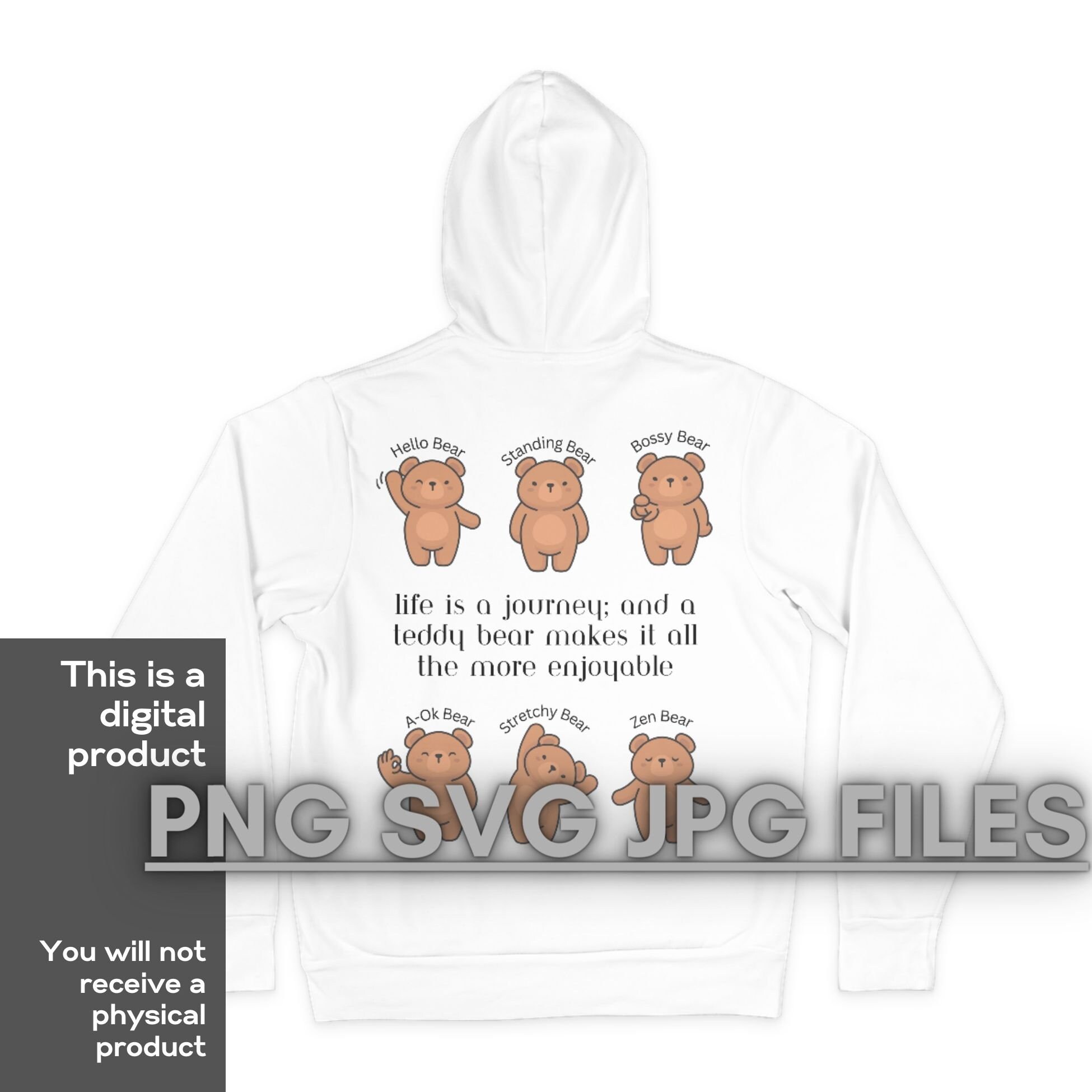 Cute Bear Friends Bundle Png, Svg and Jpg - Etsy