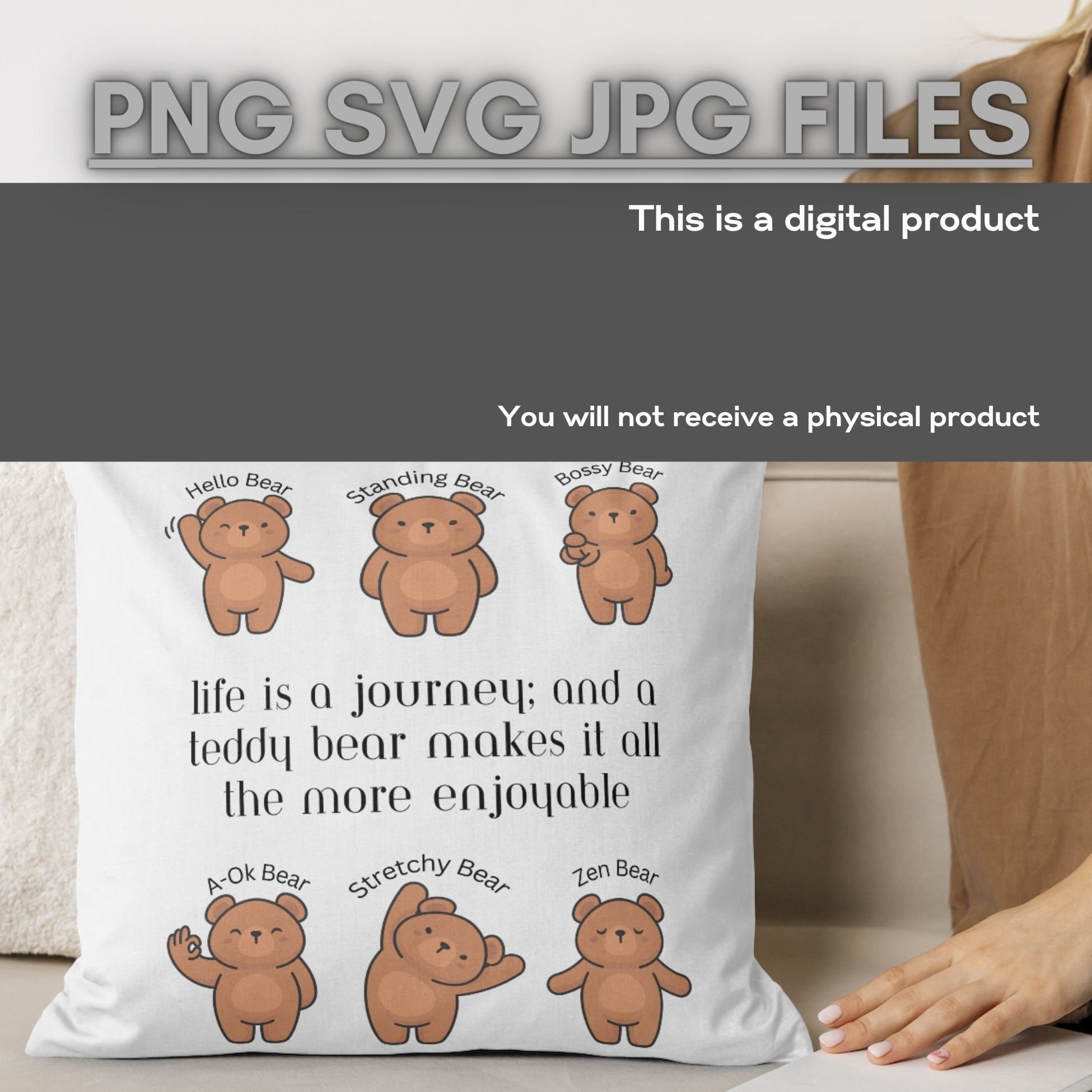 Cute Bear Friends Bundle Png, Svg and Jpg - Etsy