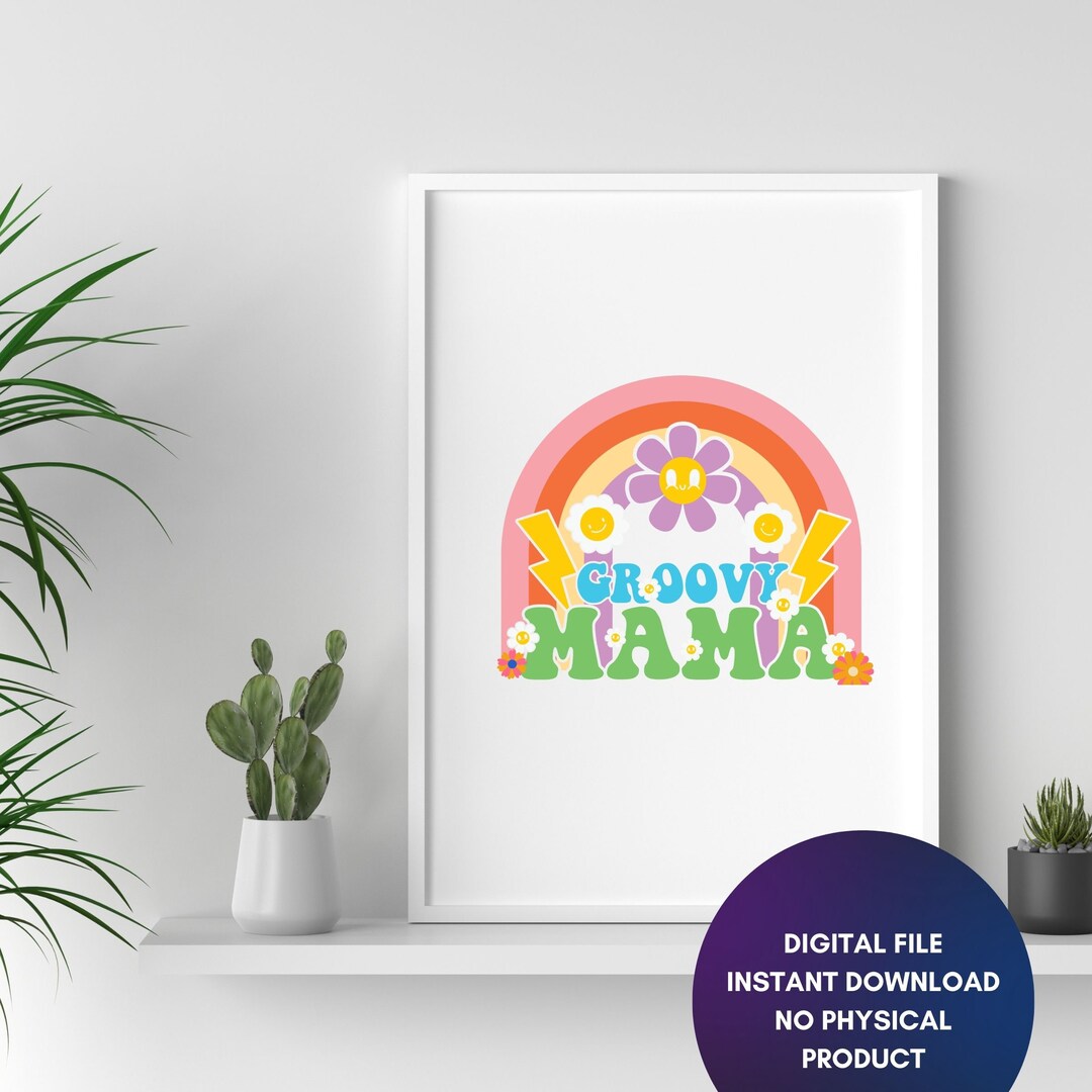 Retro Mama, Retro Groovy Svg, Moms Club, Groovy Mama, Sublimation ...