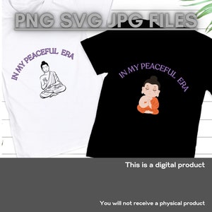 In My Peaceful Era Bundle, Png, Jpg, Svg - Etsy
