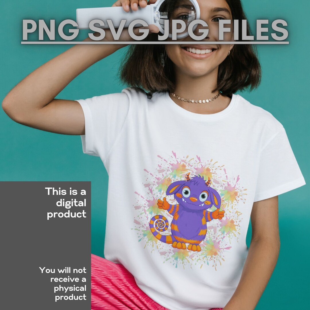 Paint Monster Portrait Series SVG, PNG, and JPG Bundle - Etsy