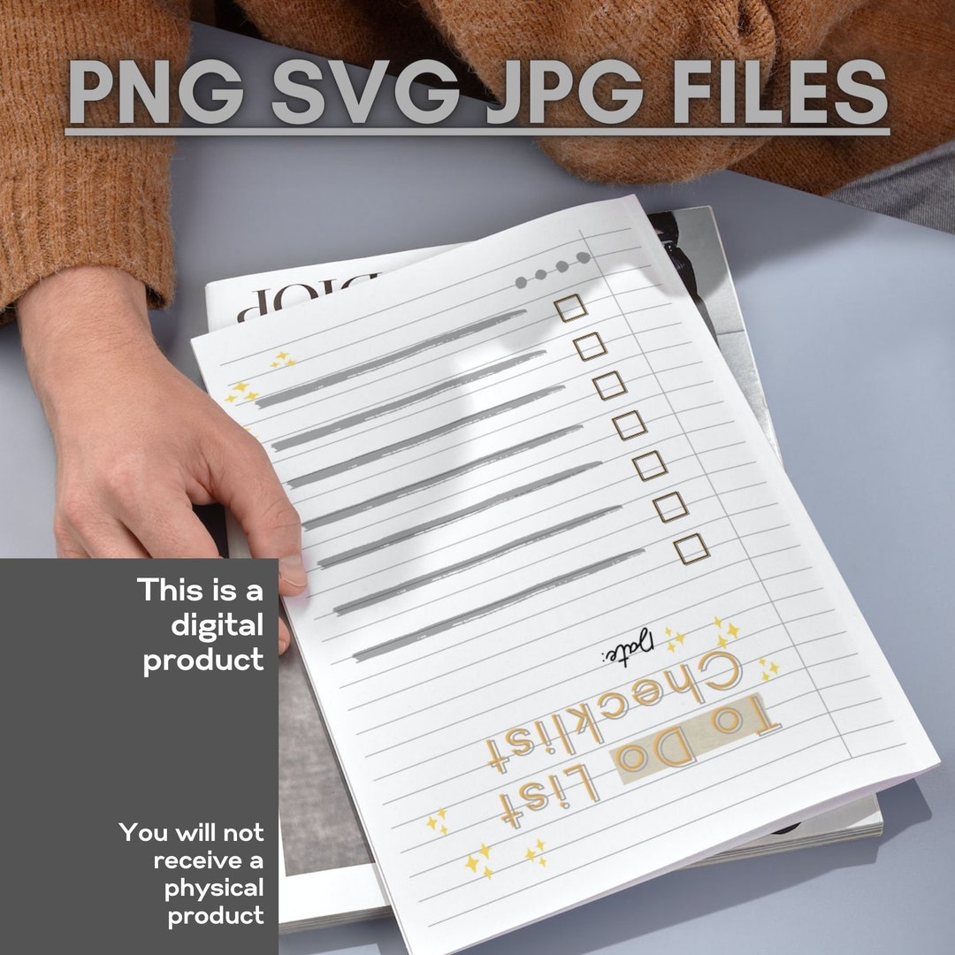 Printable to Do Checklist Bundle - Etsy