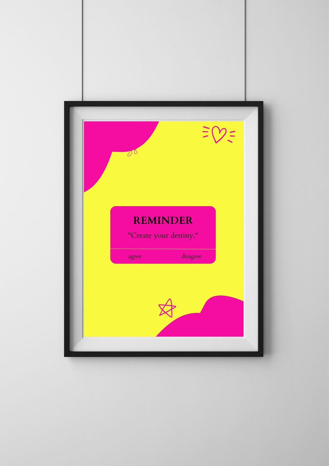 Neon Feminine Reminder Poster Motivational Digital Download SVG, PNG ...