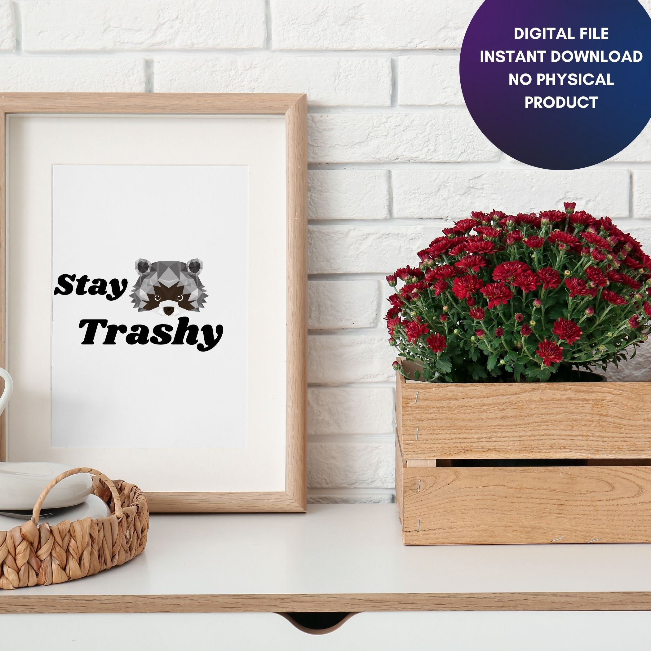 Stay Trashy SVG PNG, Funny Raccoon Svg, Retro Svg, Funny Stay Trashy ...