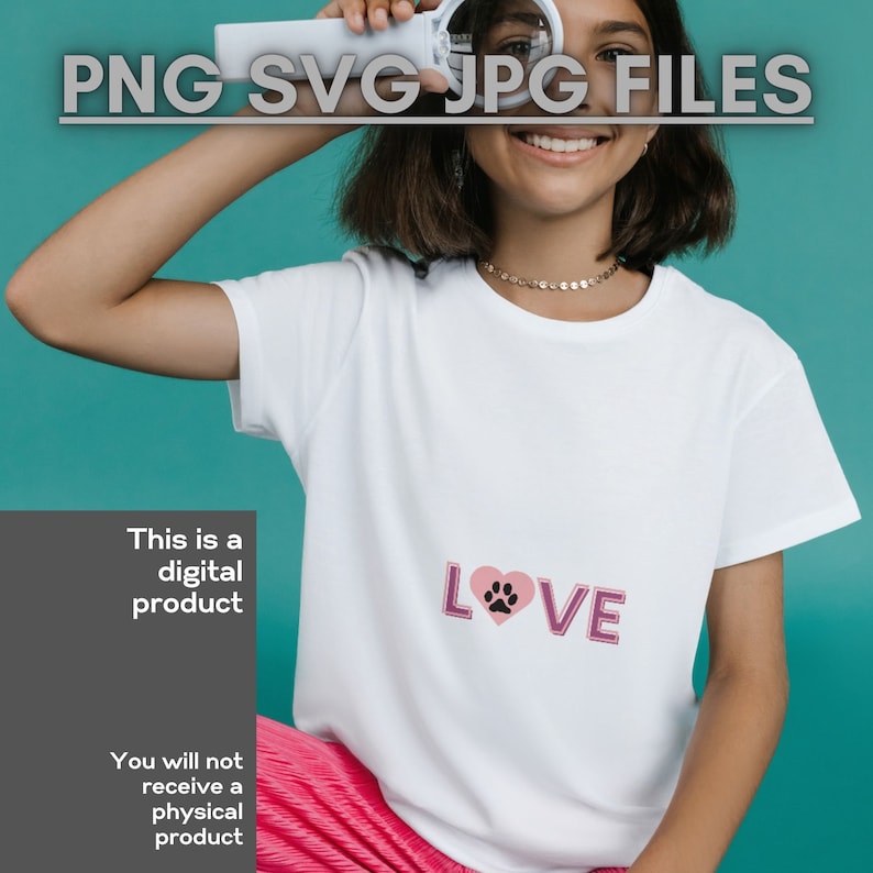 Paw SVG, Dog Paw Print SVG, Paw Love SVG, Valentines Day Svg, Dog Mom ...