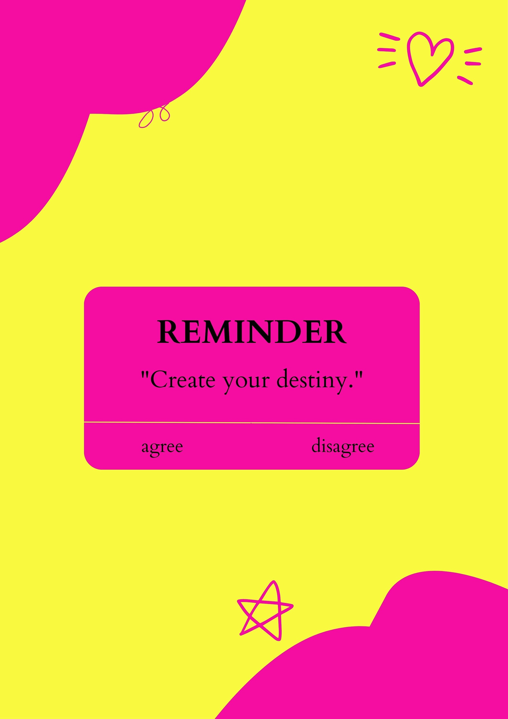 Neon Feminine Reminder Poster Motivational Digital Download - Etsy