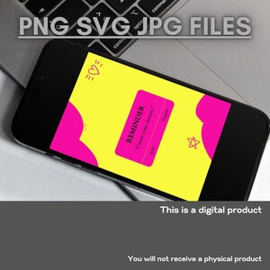 Neon Feminine Reminder Poster Motivational Digital Download SVG, PNG ...