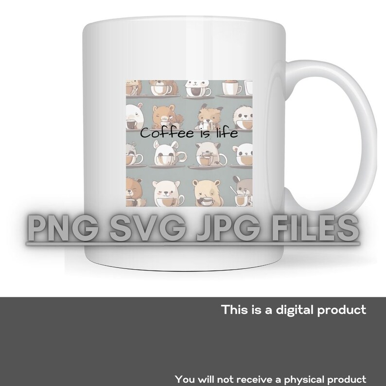 Coffee is Life PNG, SVG, JPG - Etsy