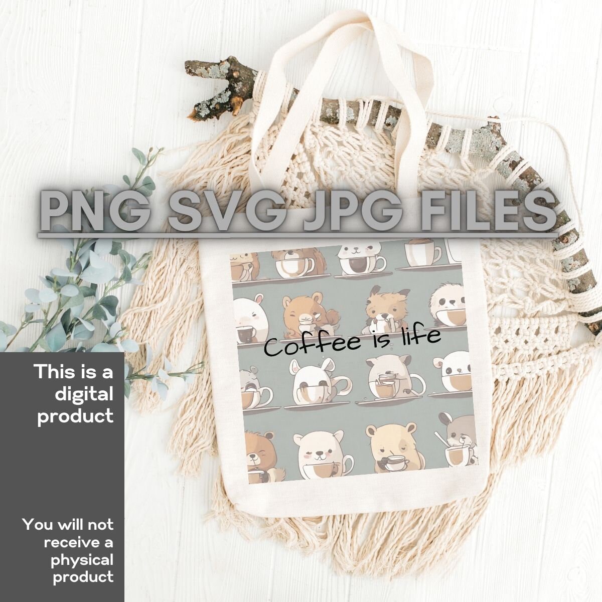 Coffee is Life PNG, SVG, JPG - Etsy