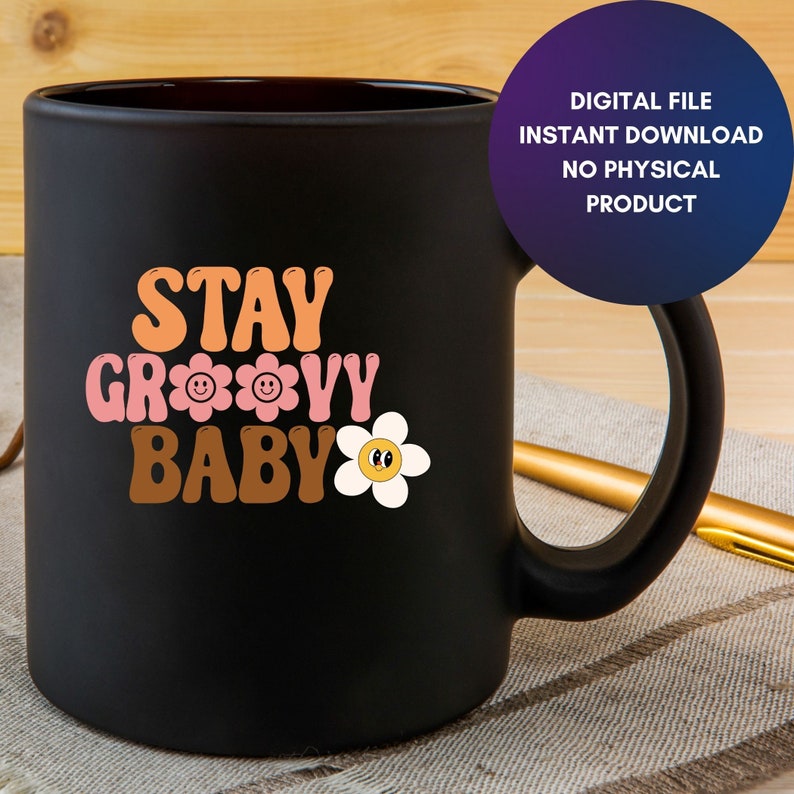 Stay Groovy Svg, Stay Groovy Retro Svg, Boho Disco Hippie Svg, Retro ...