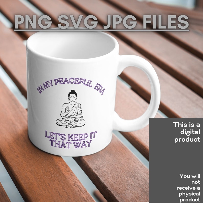 In My Peaceful Era Bundle, Png, Jpg, Svg - Etsy