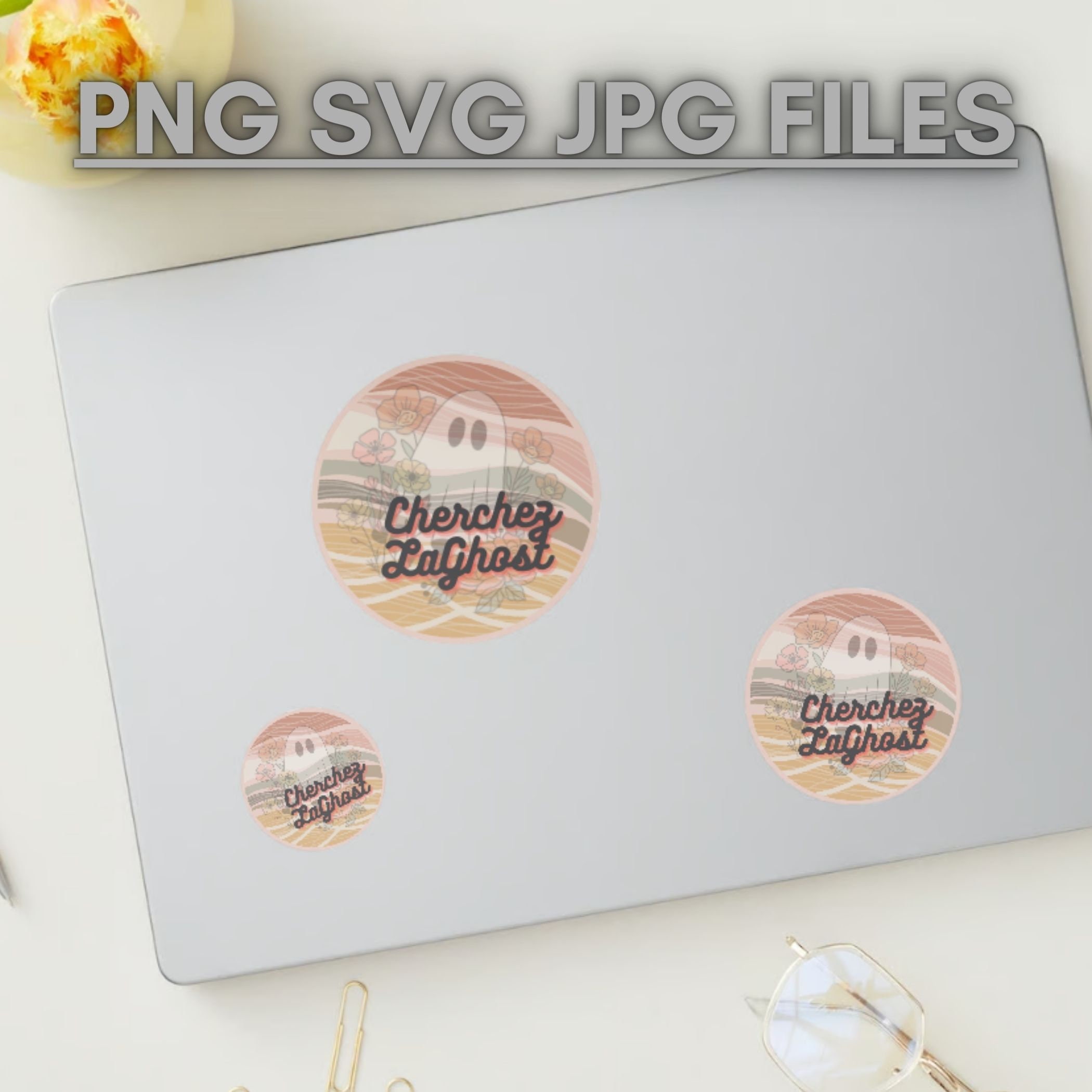 Bohemian Ghost Vibes PNG, SVG and JPG Bundle - Etsy