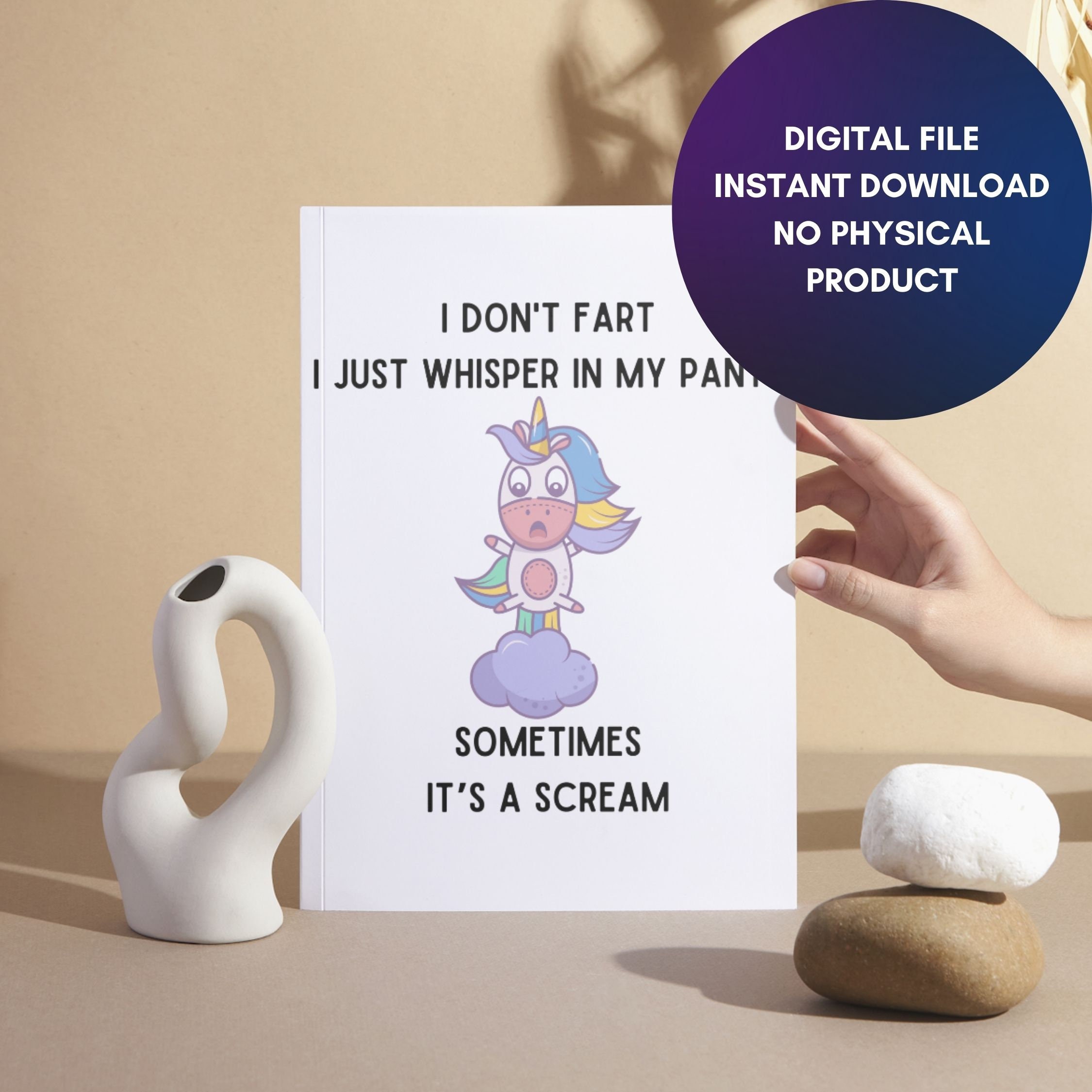 I Don't Fart Just Whisper in My Pants Sometimes It's A Scream Unicorn ...