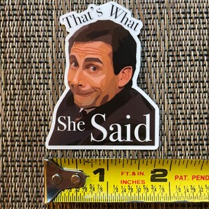 That’s What She Said Sticker - Etsy