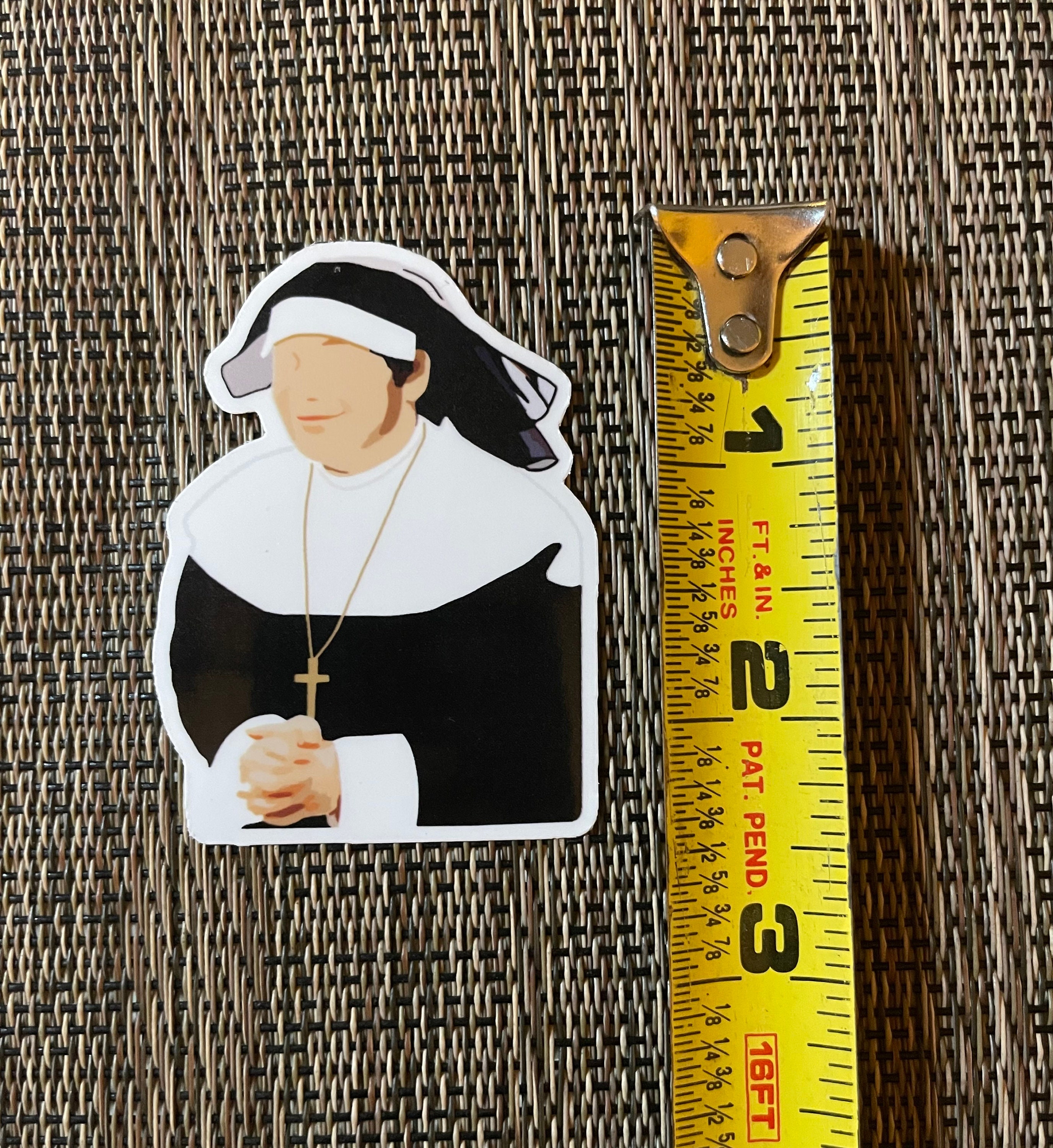 Patrick Stump Inspired Nun Sticker - Etsy