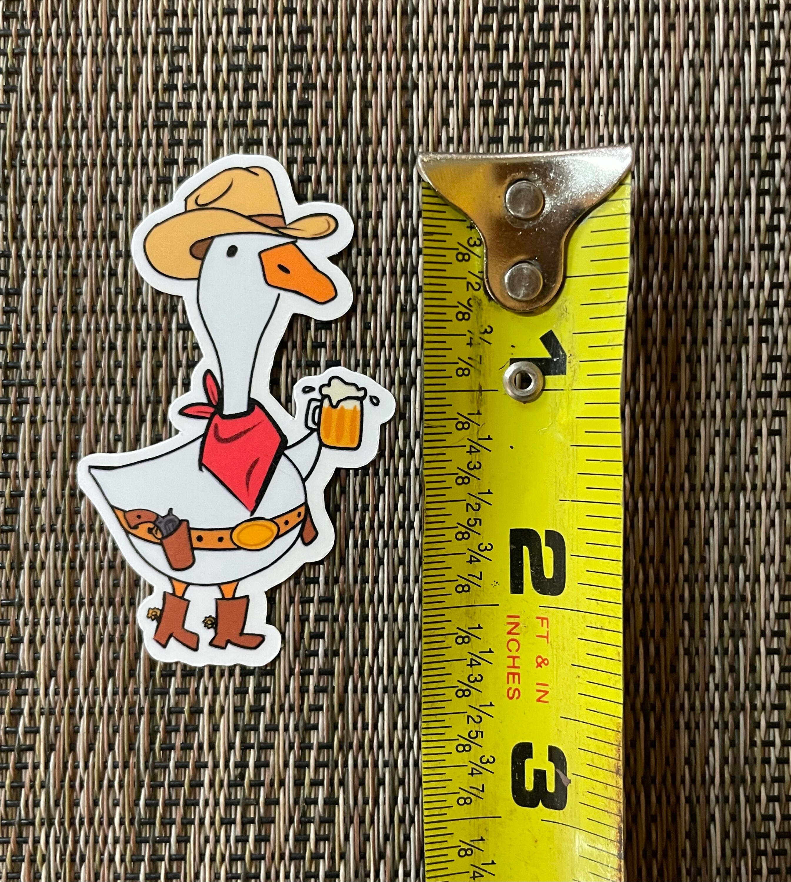 Cowboy Goose Beer & Revolver Sticker - Etsy