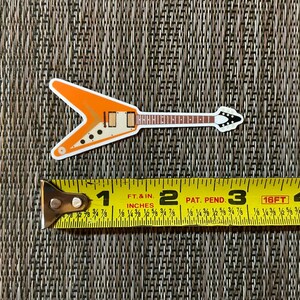 Flying V Style Guitar Sticker - Etsy