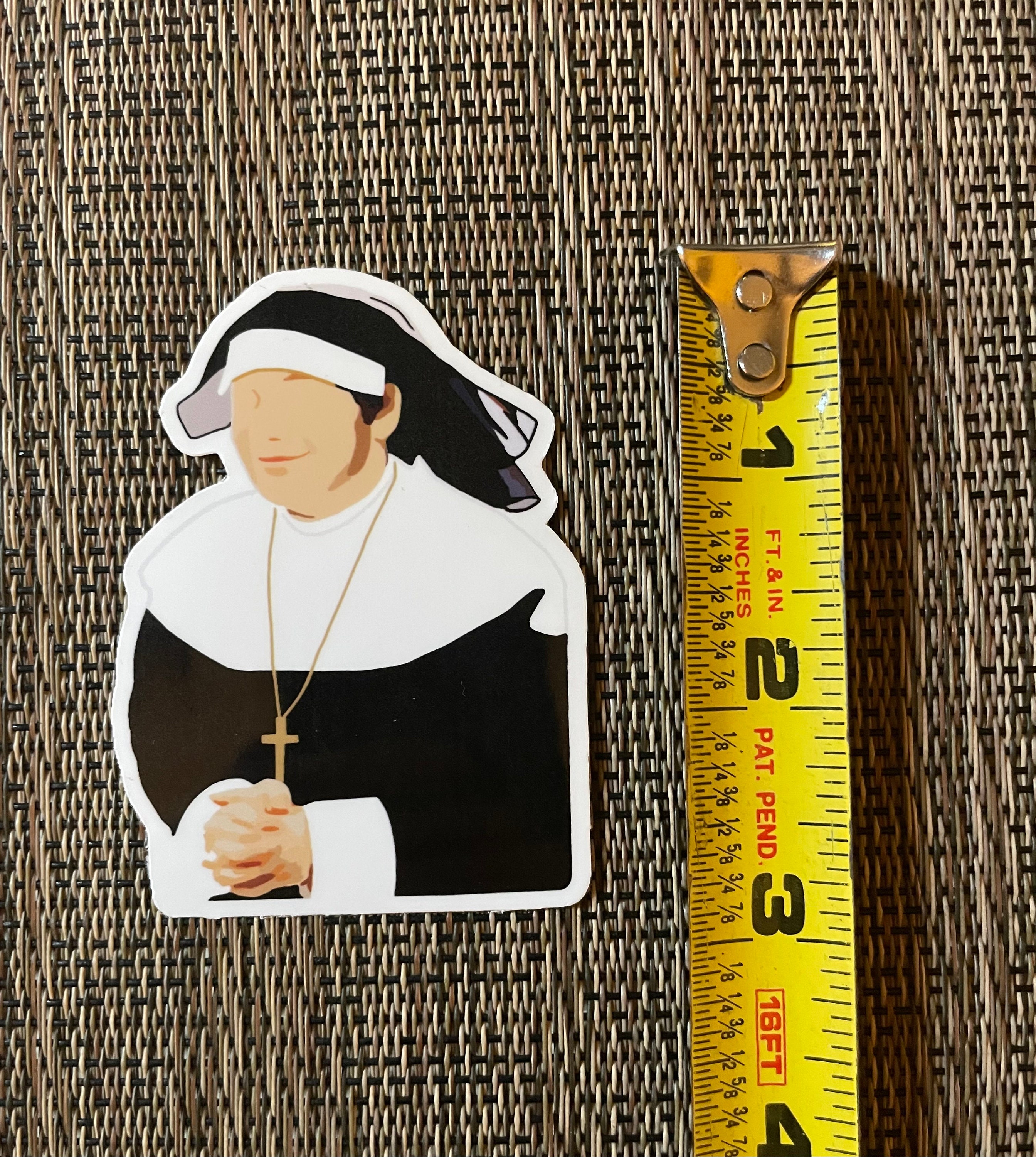 Patrick Stump Inspired Nun Sticker - Etsy