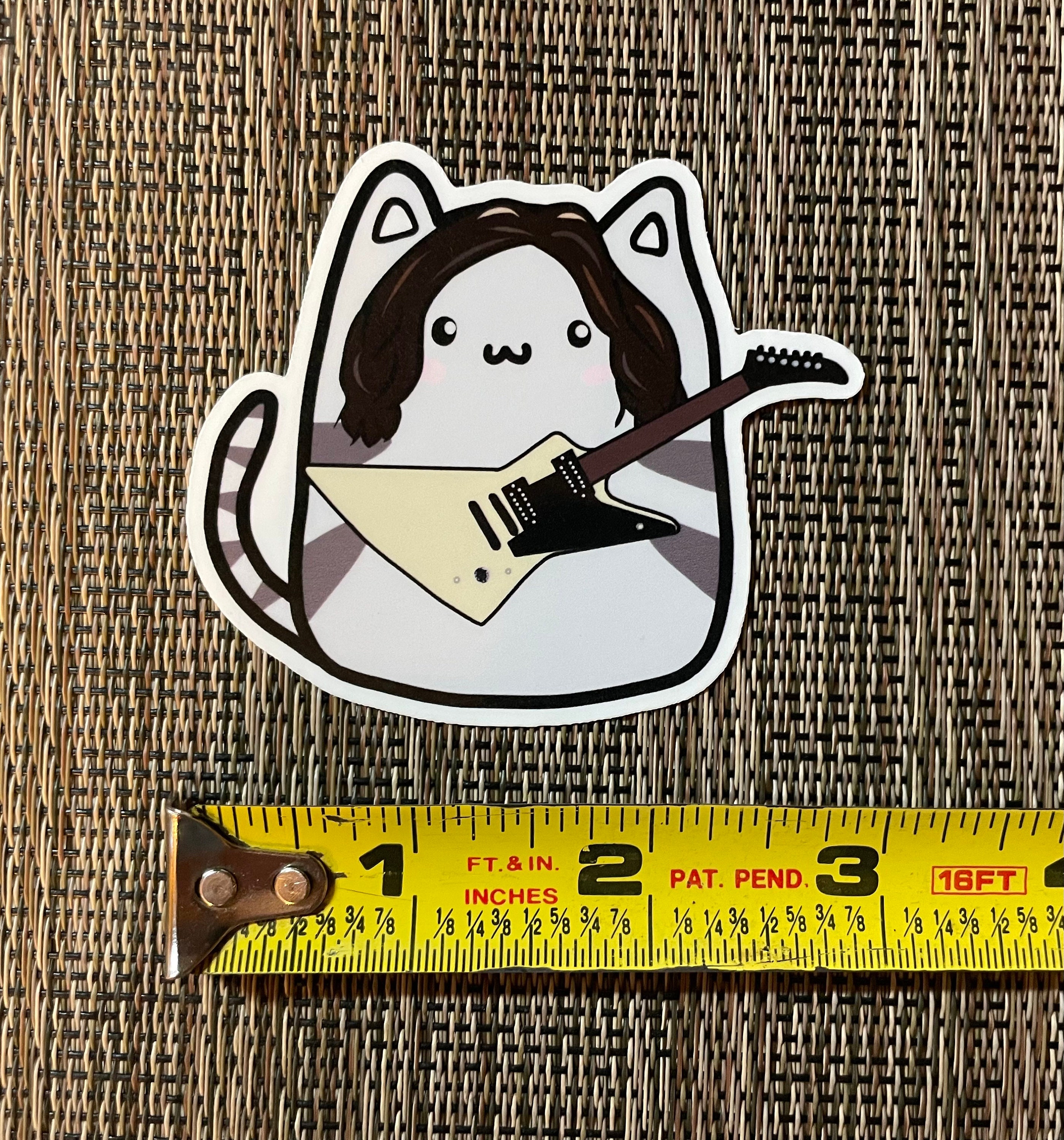 Weezer Inspired Kitty Stickers - Etsy