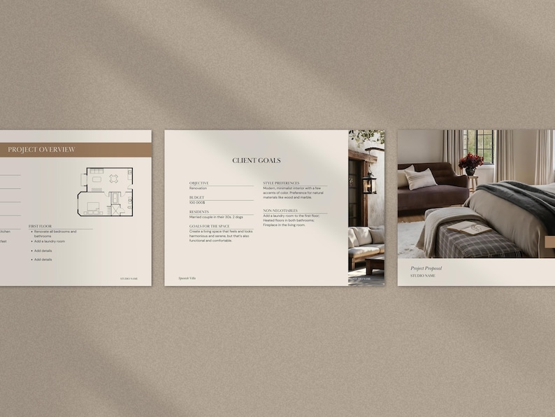 Interior Design Proposal Template | Project Proposal Template for ...