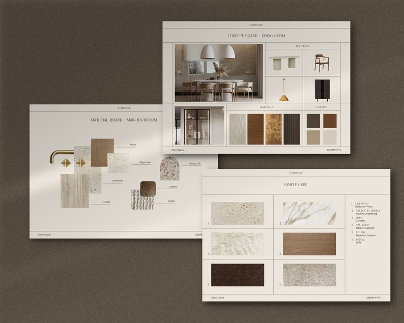 Interior Design Bundle Interior Design Presentation Template Interior ...