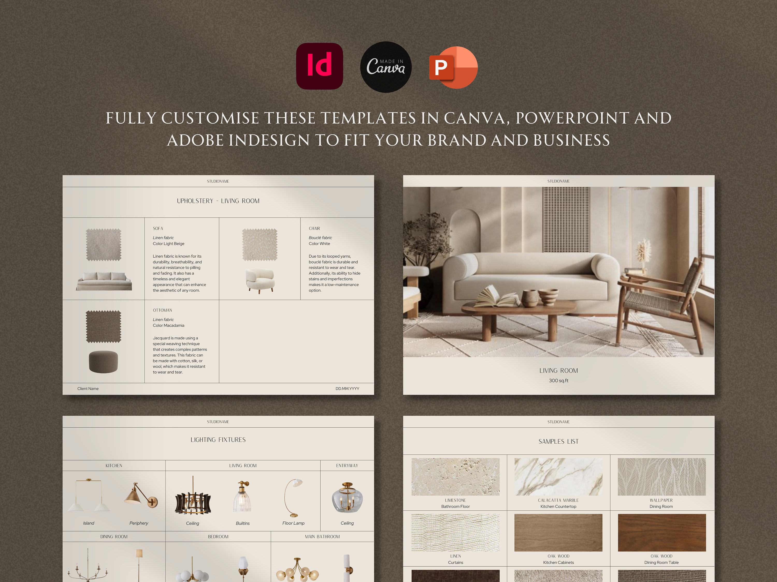 Interior Design Presentation Interior Design Project Template Client ...
