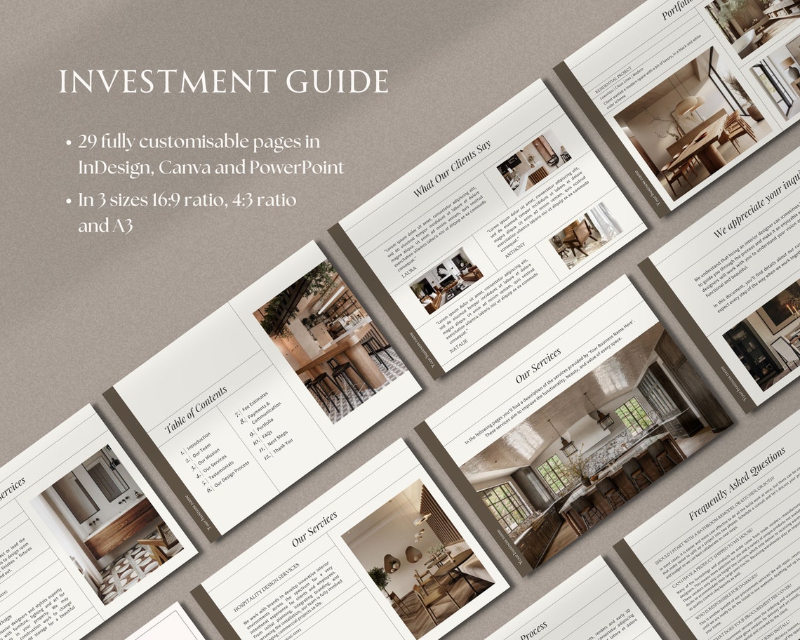 Interior Design Bundle Investment Guide Interior Design Proposal ...